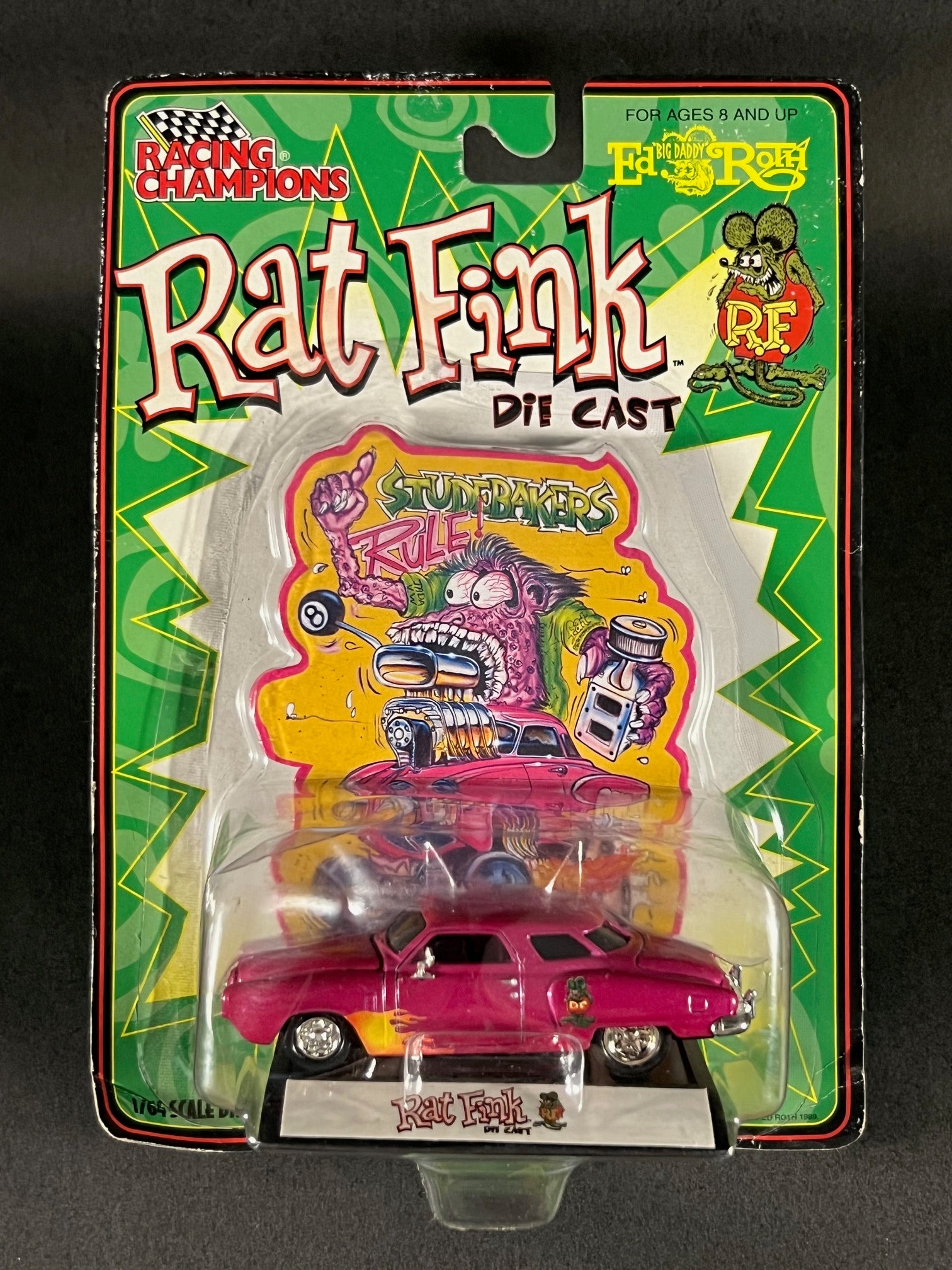 Racing Champions 2000 Rat Fink Studebakers Rule!, Pink – Plutonium Garage