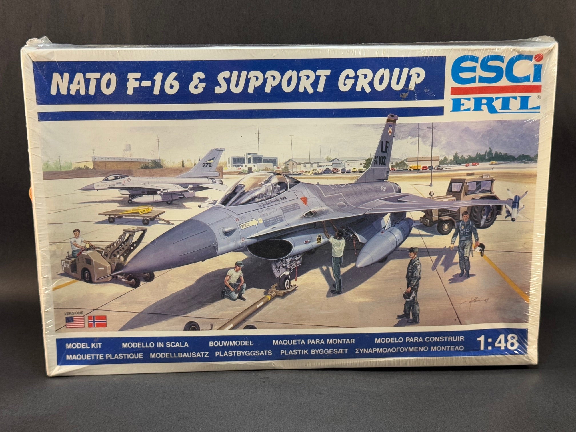 ESCI ERTL Model Kit 4078 1:48 Scale NATO F-16 & Support Group – Plutonium Garage