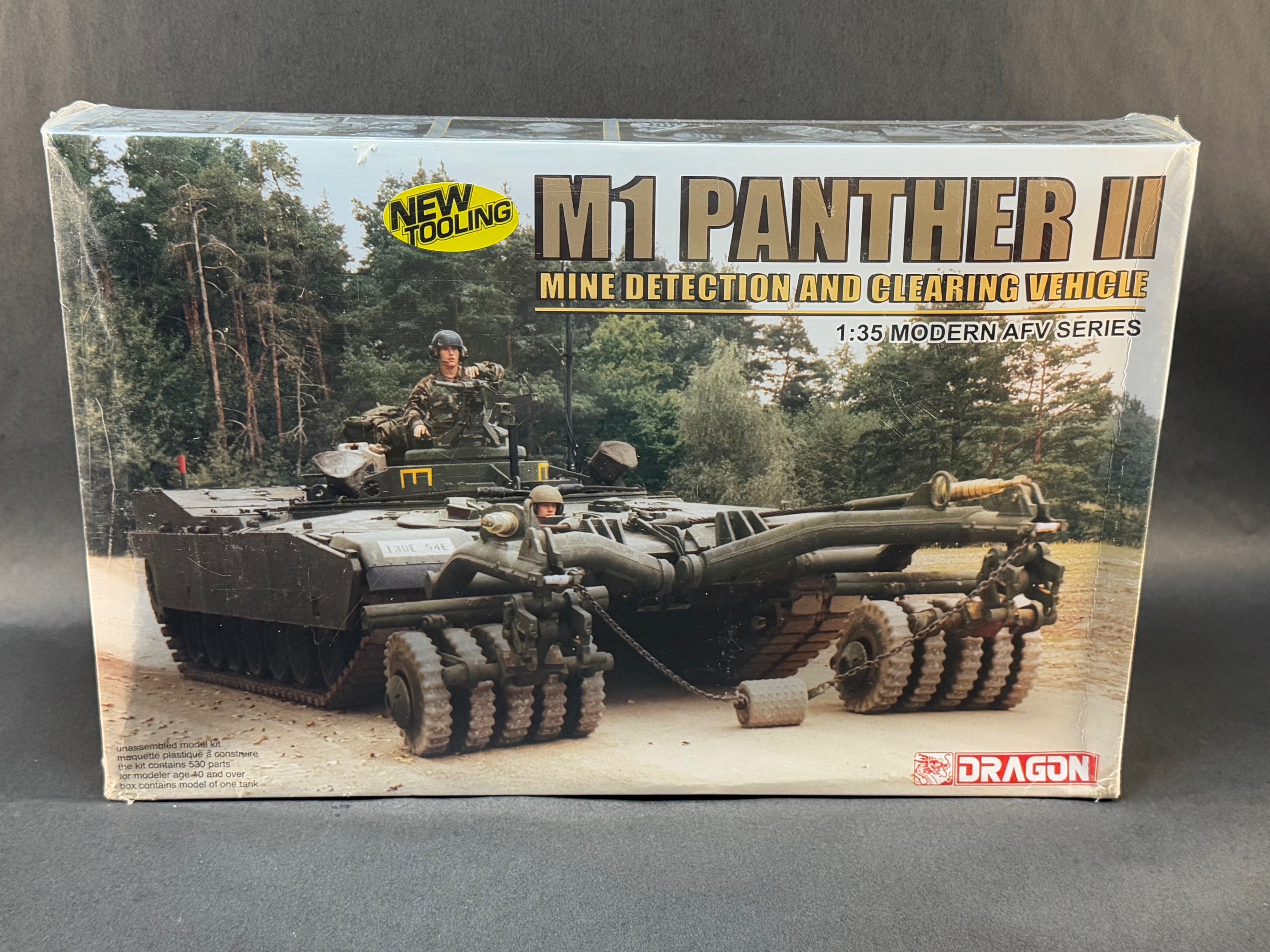 2005 Dragon Models Kit 3534 1:35 Scale M1 Panther II Mine Detection an ...