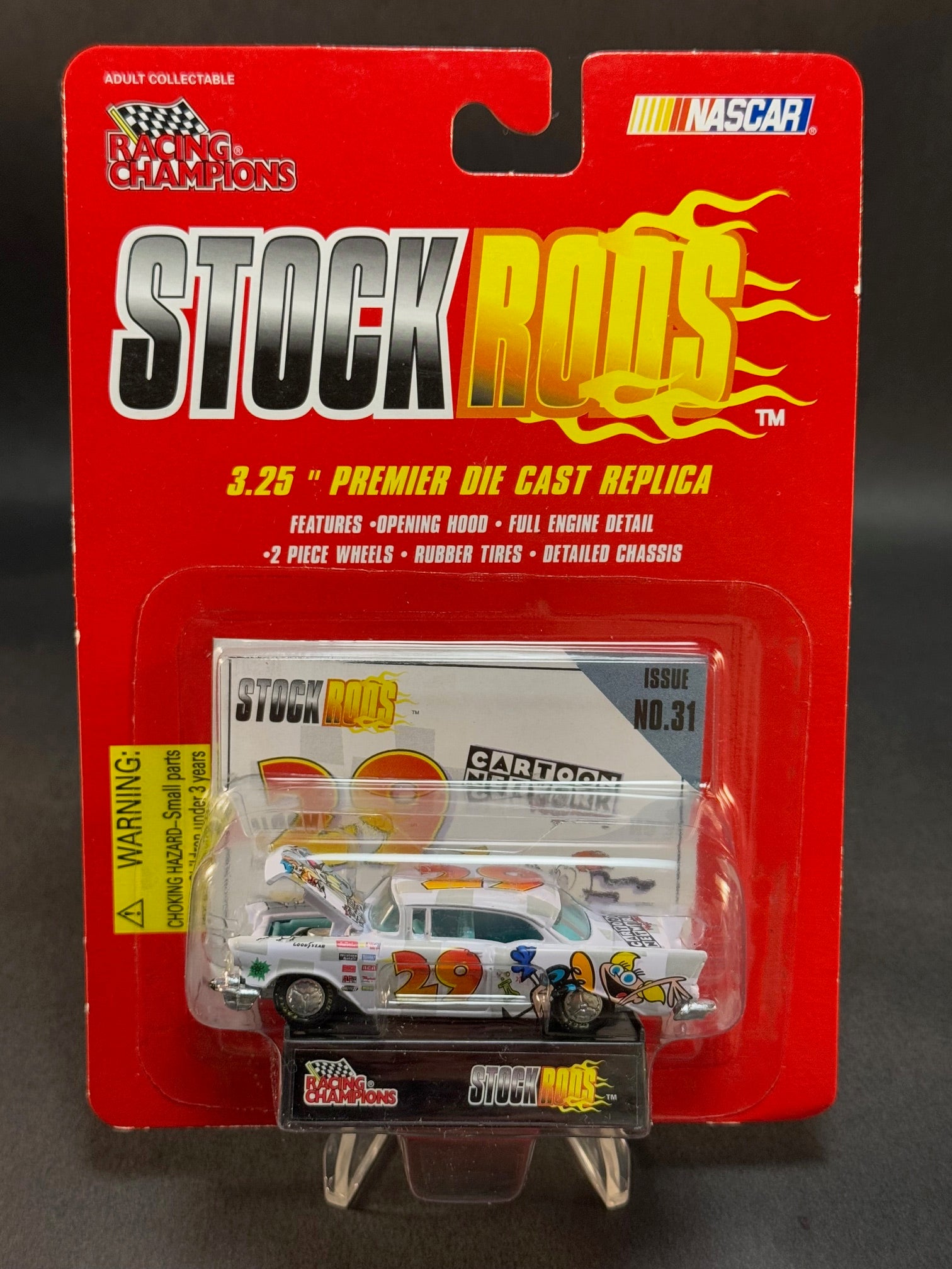 1997 Racing Champions NASCAR Stock Rods #31 Cartoon Network 29, White ...