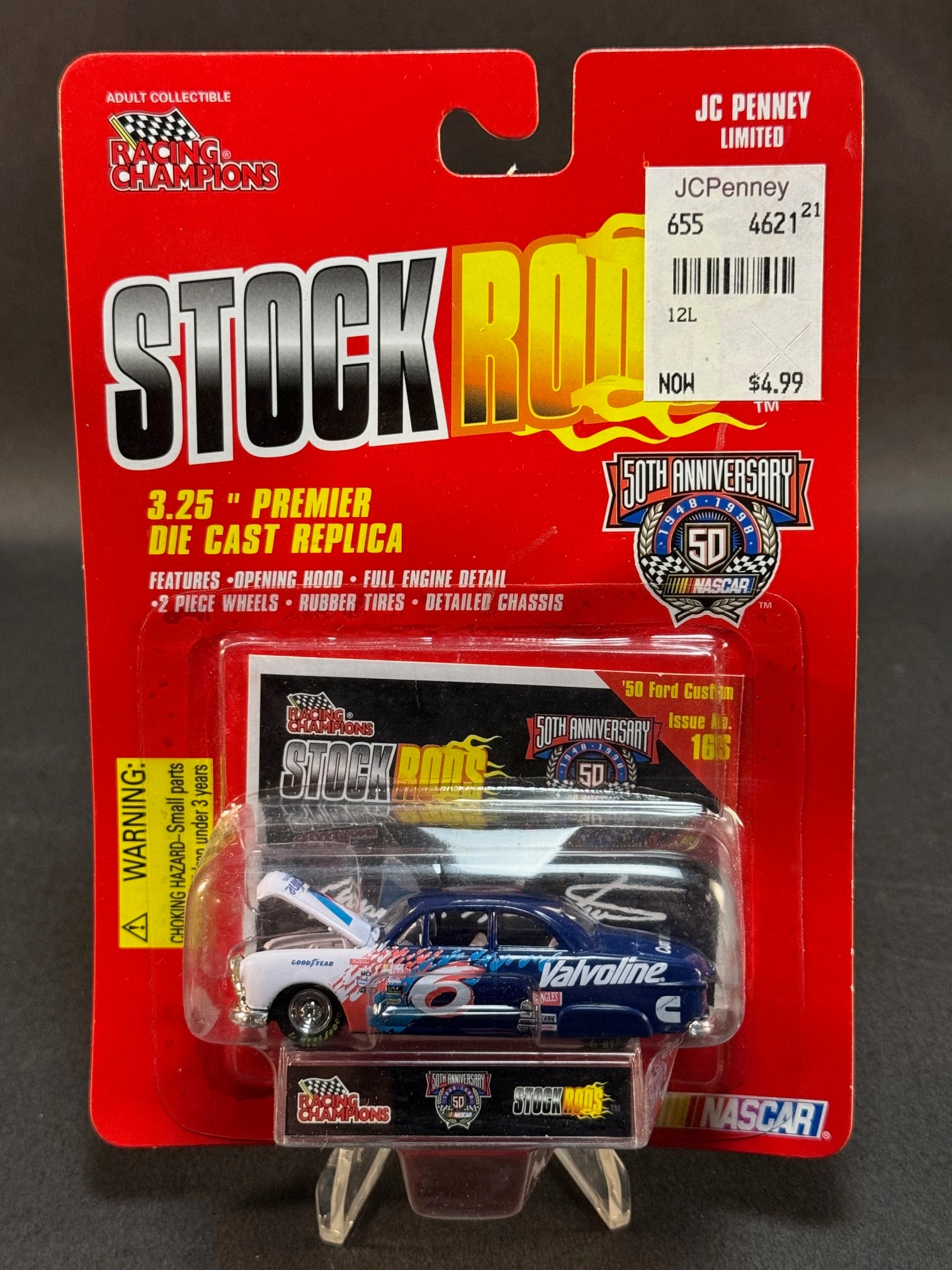 1998 Racing Champions NASCAR Stock Rods Issue No. 16S '50 Ford Custom ...