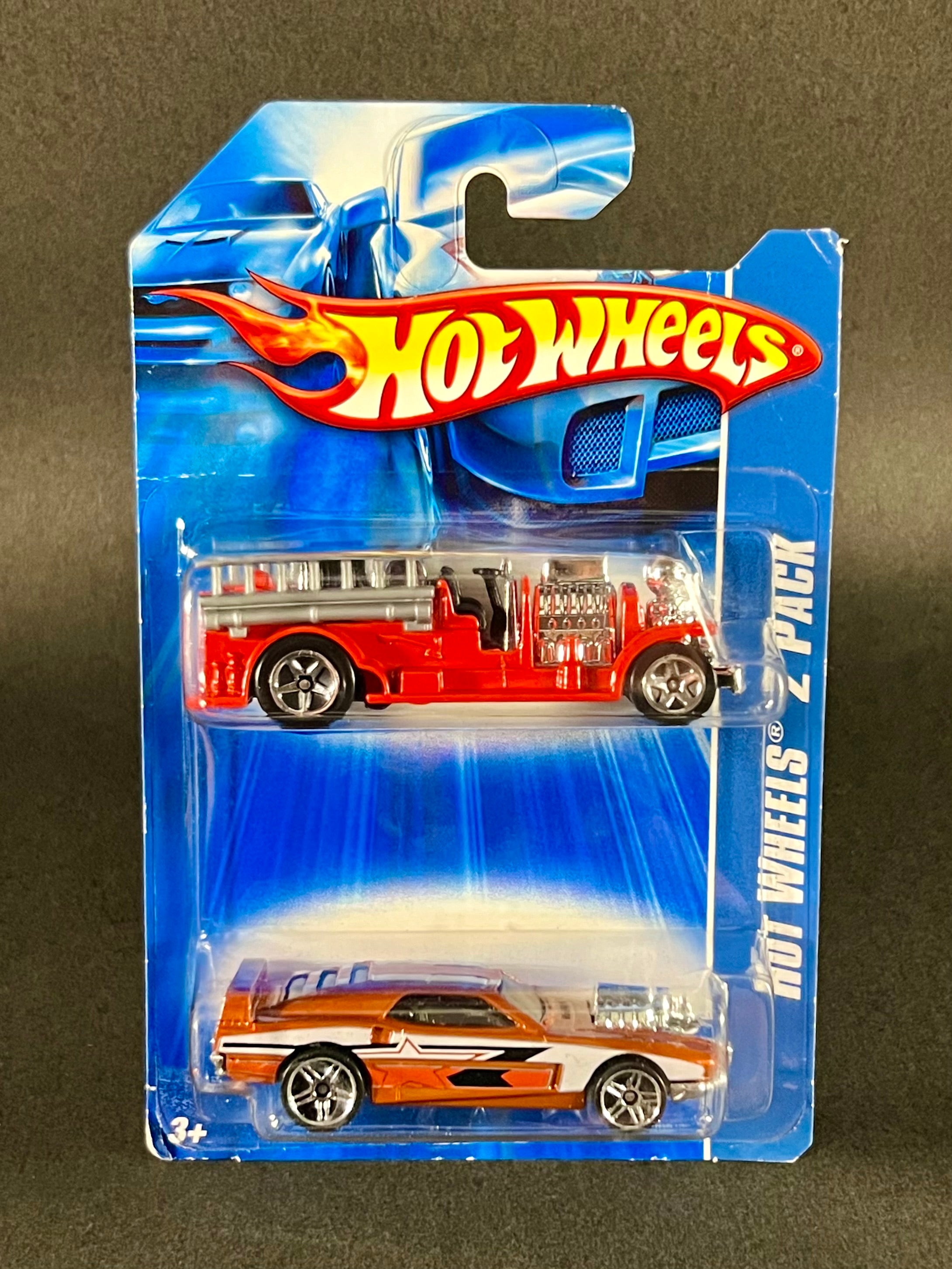 Hot Wheels 2007 2-Pack Fire Truck & Rivited – Plutonium Garage