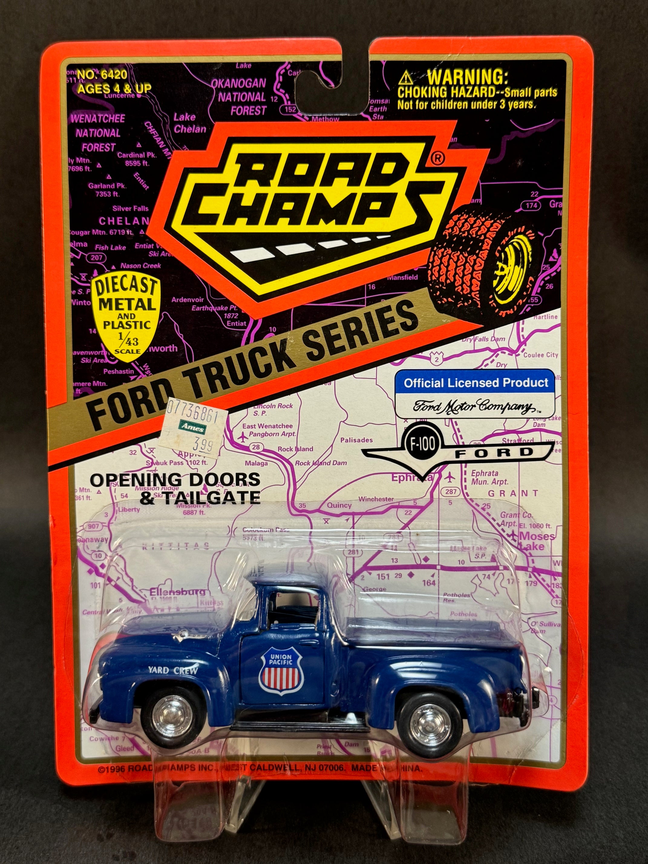 1996 Road Champs Ford Truck Series Union Pacific Ford F-100 Pickup, Bl ...