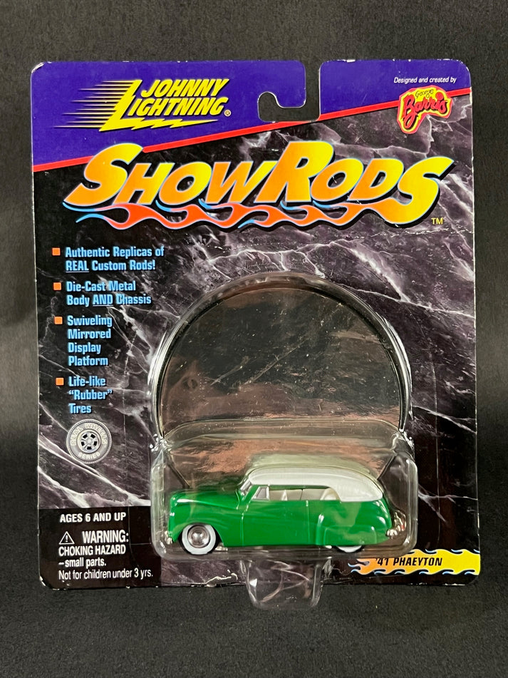 1999 Johnny Lightning Show Rods '41 Phaeyton, Green – Plutonium Garage