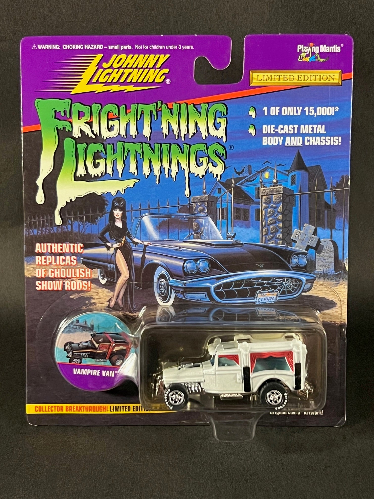 Johnny Lightning 1996 Fright'ning Lightnings Series 3 Vampire Van, Whi ...