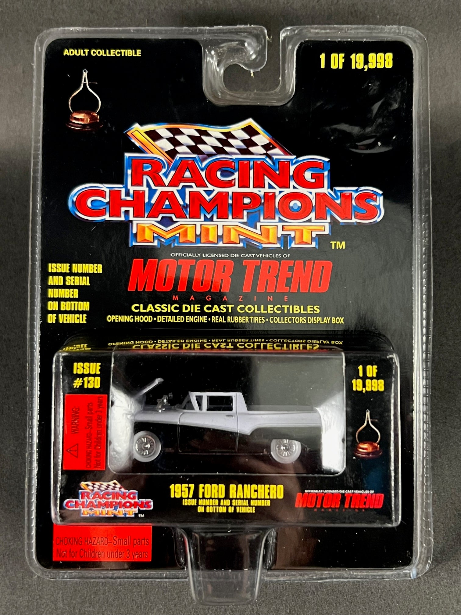 Racing Champions 1998 MINT Motor Trend Issue #130 1957 Ford Ranchero ...