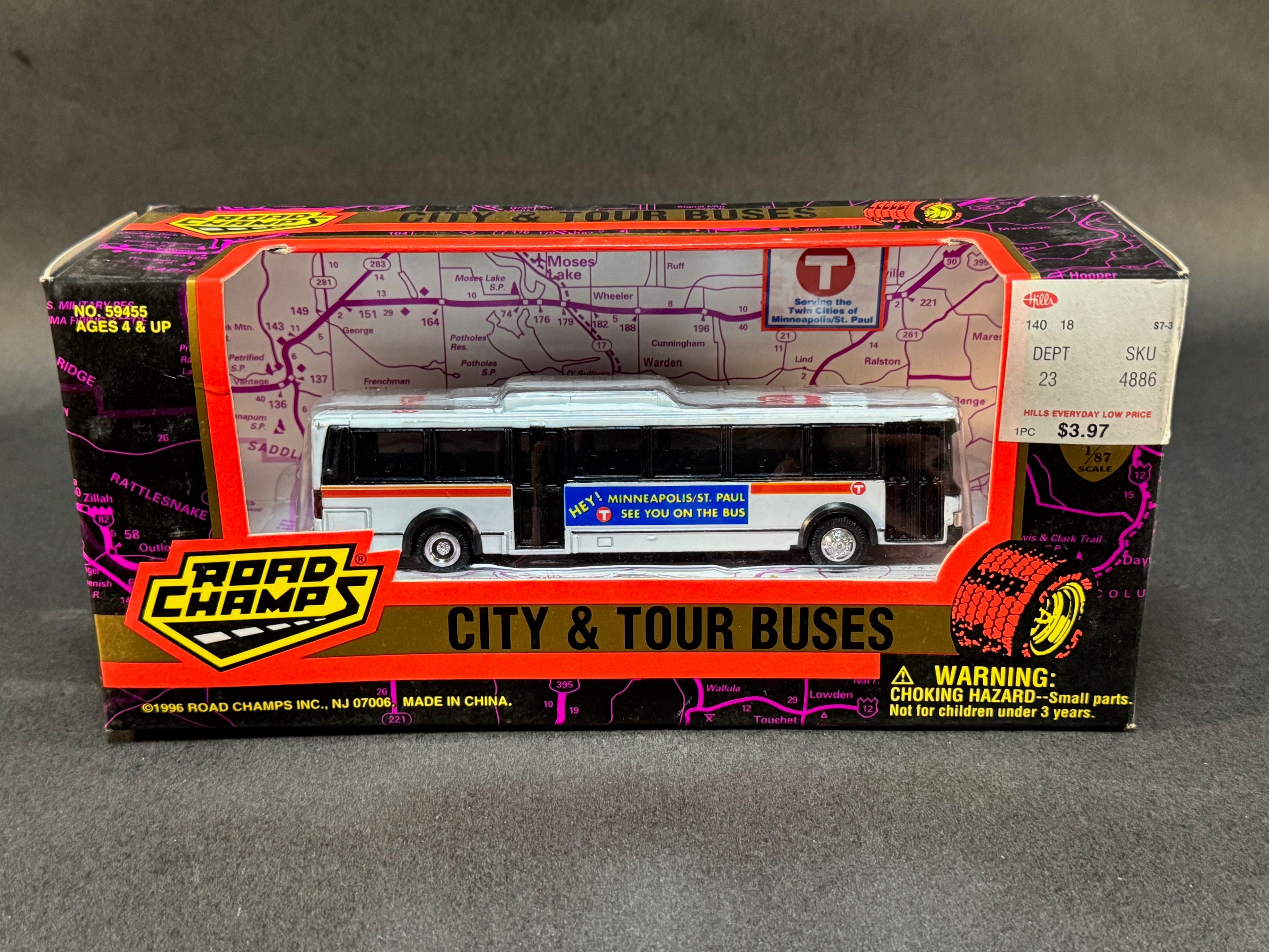1996 Road Champs City & Tour Buses Series Boxed Twin Cities Minneapoli ...