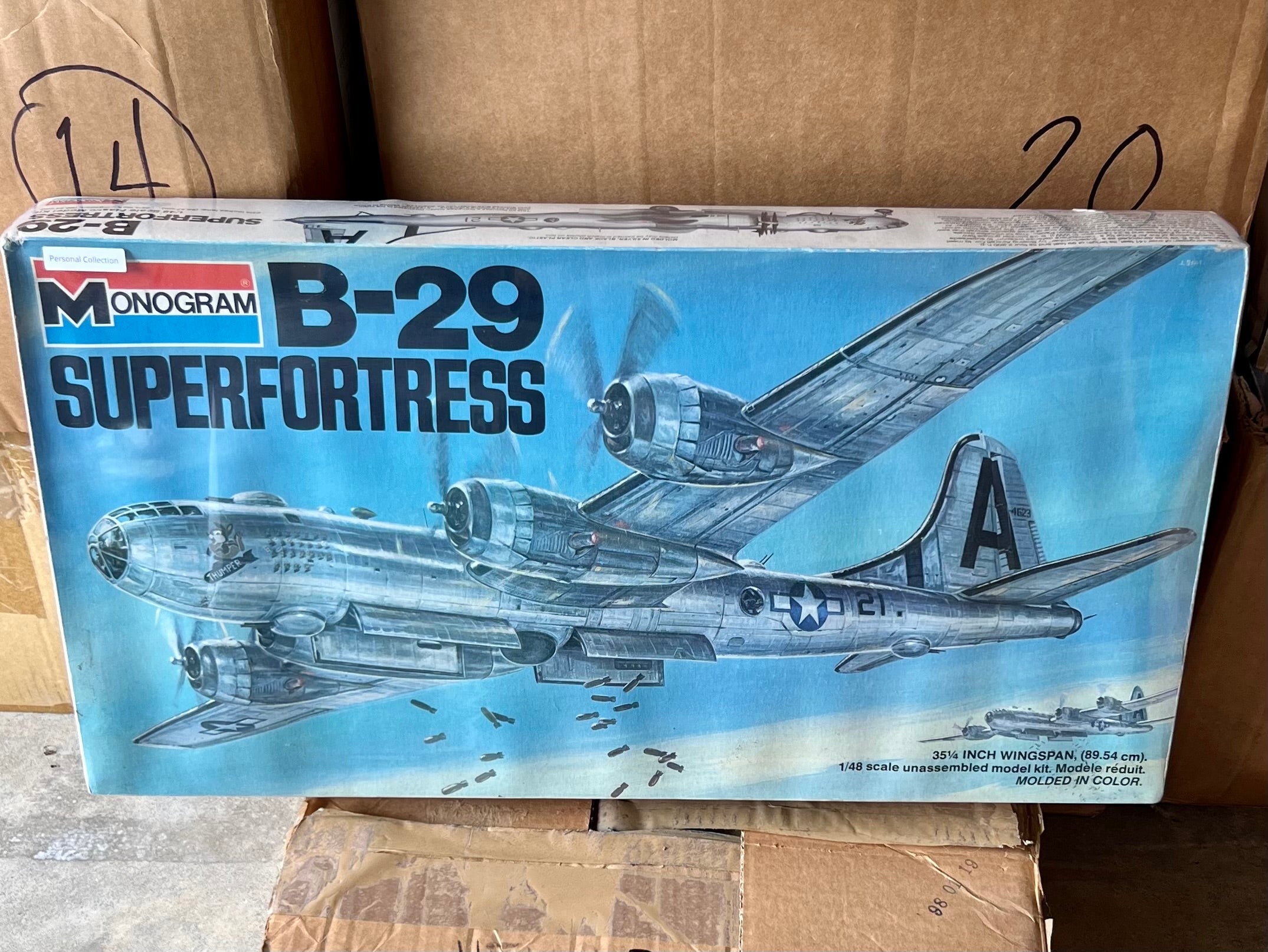 1977 Monogram Model Kit 5700 1:48 Scale B-29 Superfortress – Plutonium ...