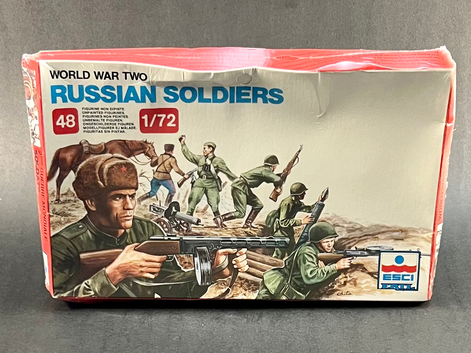 1985 ESCI ERTL Model Kit 203 1:72 Scale Russian Soldiers World War Two ...