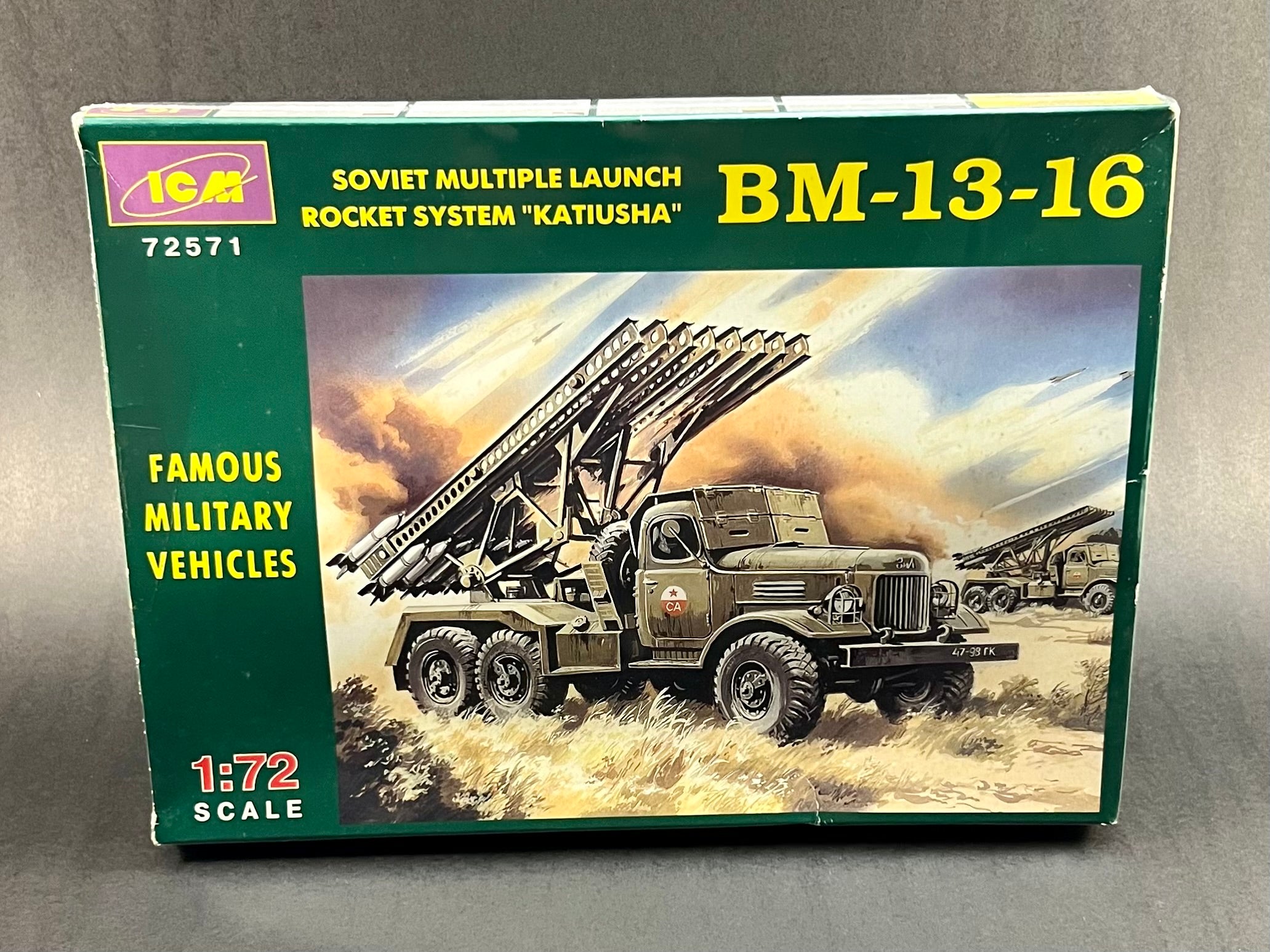 ICM Model Kit 72571 1:72 Scale BM-13-16 Soviet Multiple Launch Rocket ...