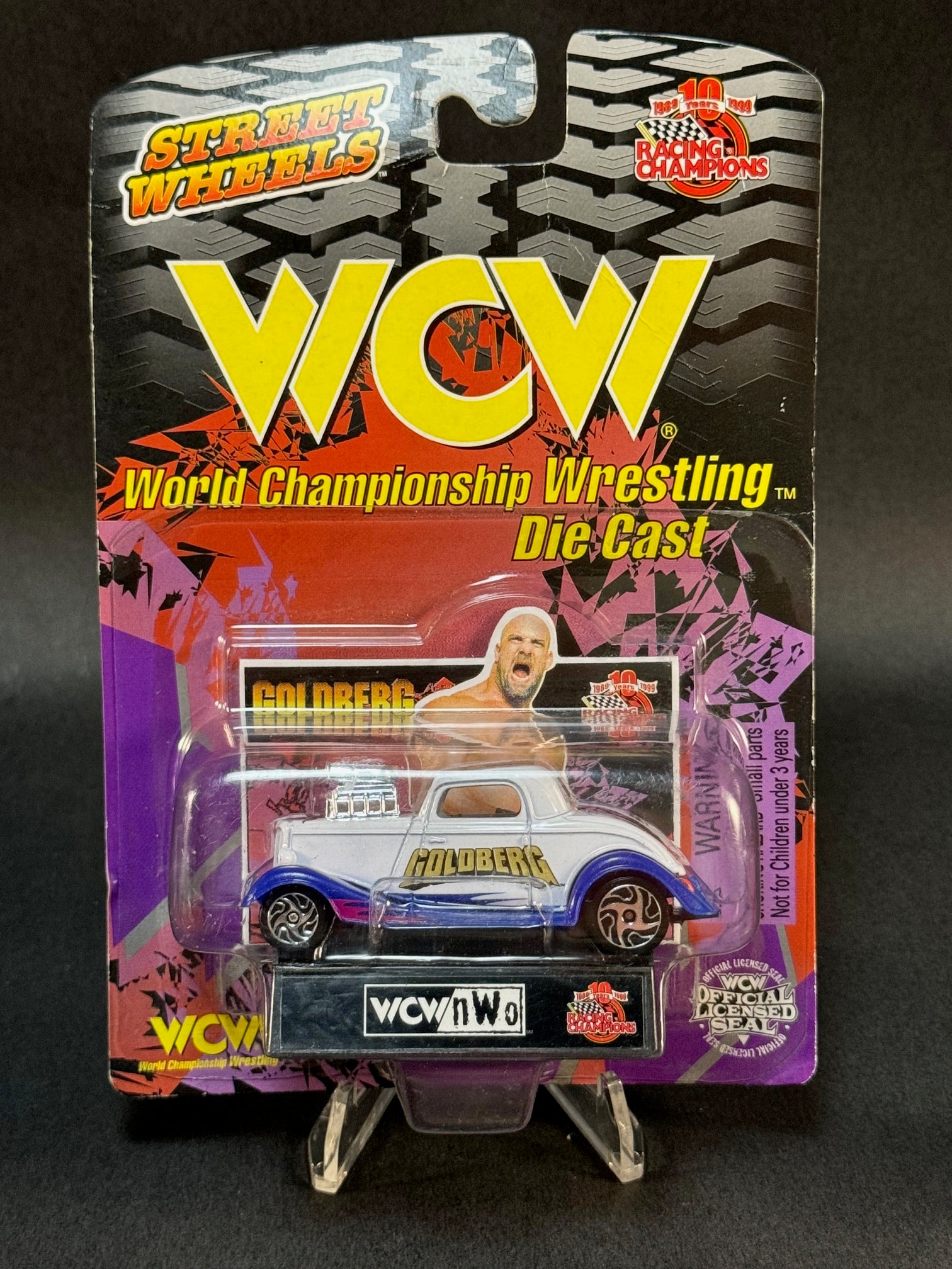 1999 Racing Champions WCW Street Wheels Goldberg, White – Plutonium Garage