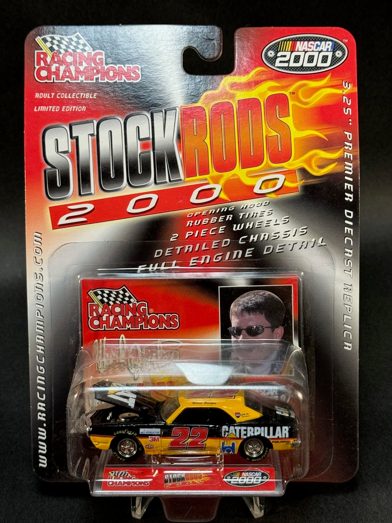 2000 Racing Champions Stock Rods Caterpillar 22 Ward Burton, Black and ...