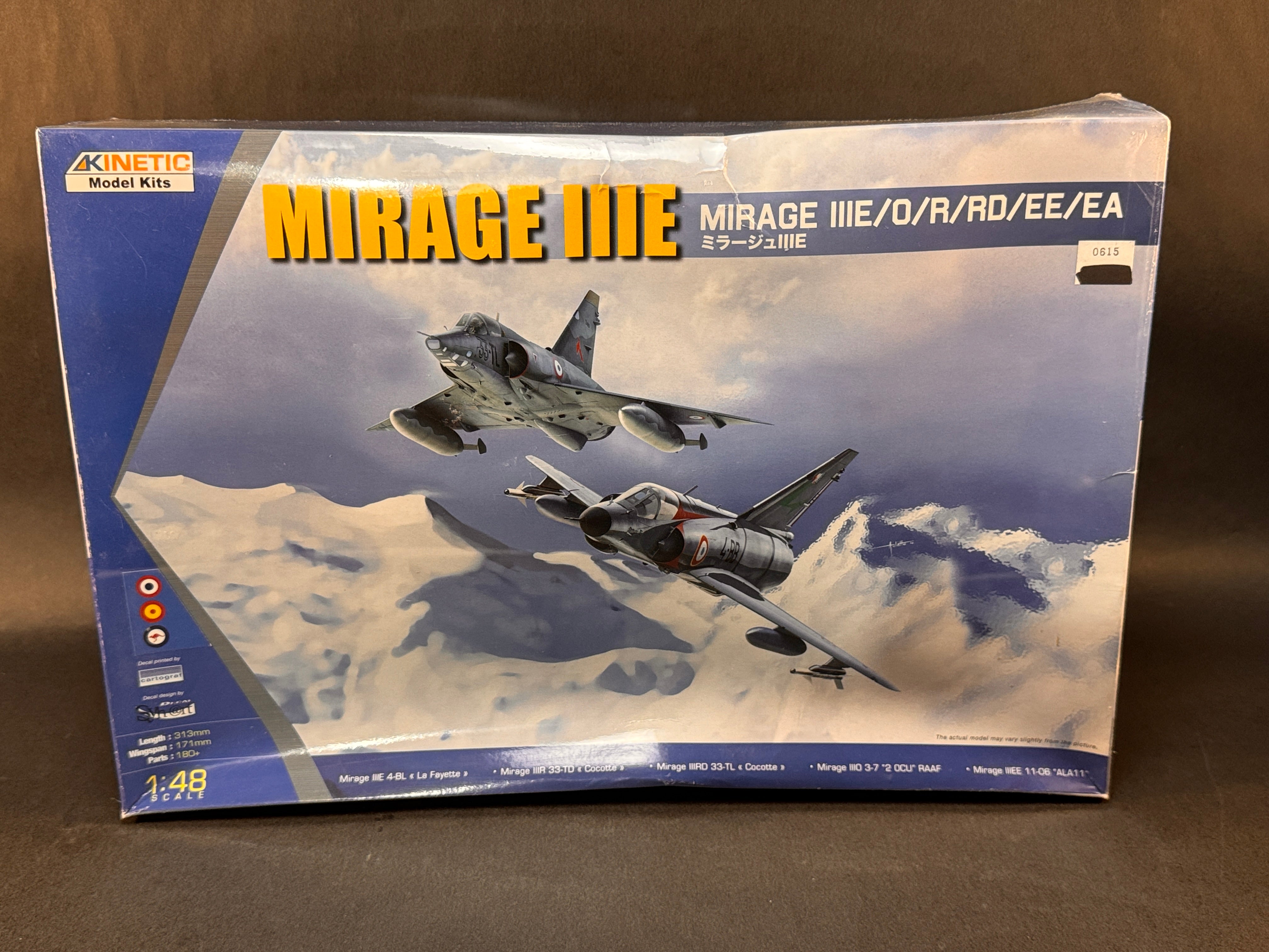 Kinetic Model Kit K48050 1:48 Scale Mirage IIIE – Plutonium Garage