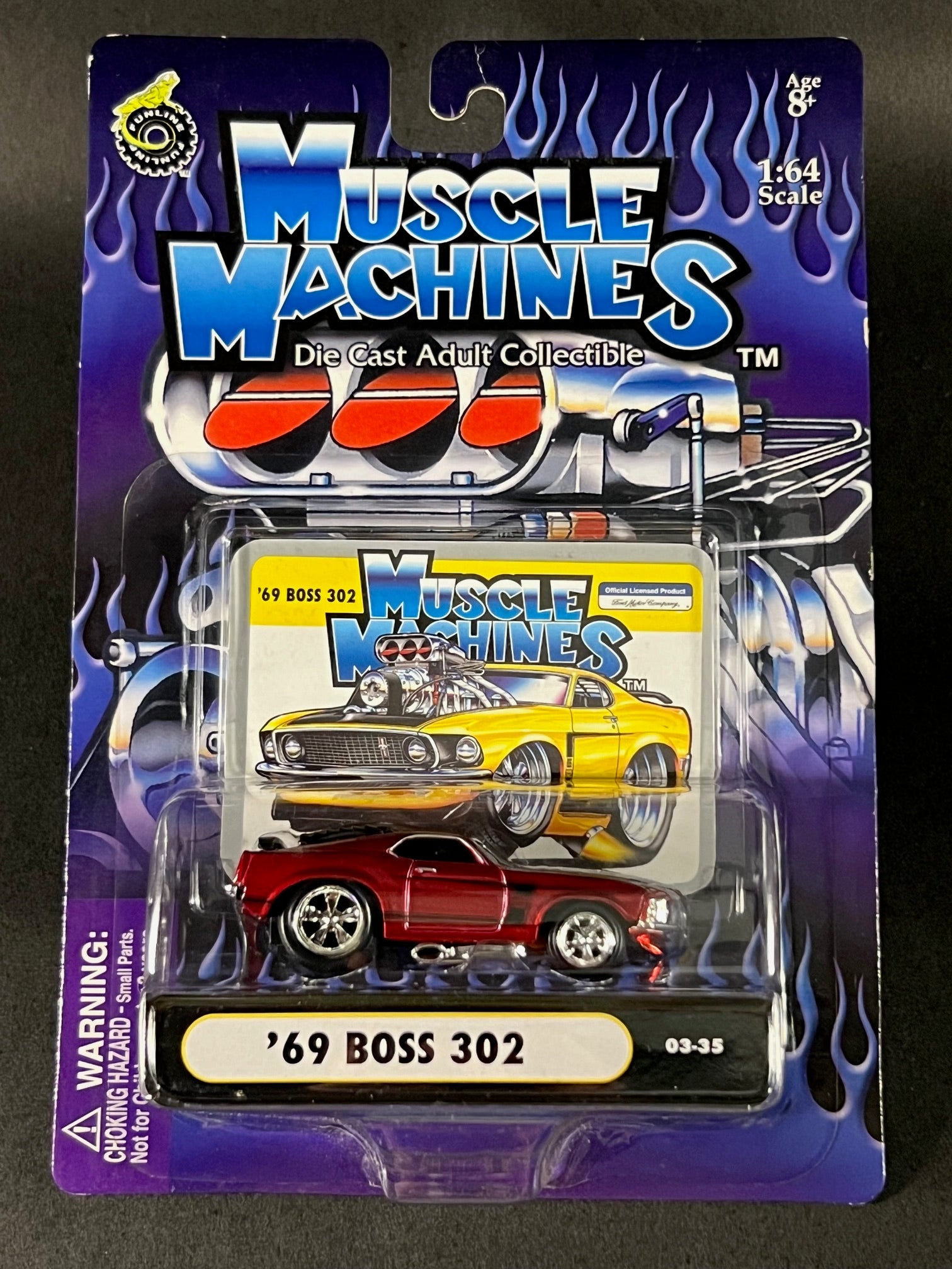 2003 Muscle Machines 03-35 '69 Boss 302, Red – Plutonium Garage