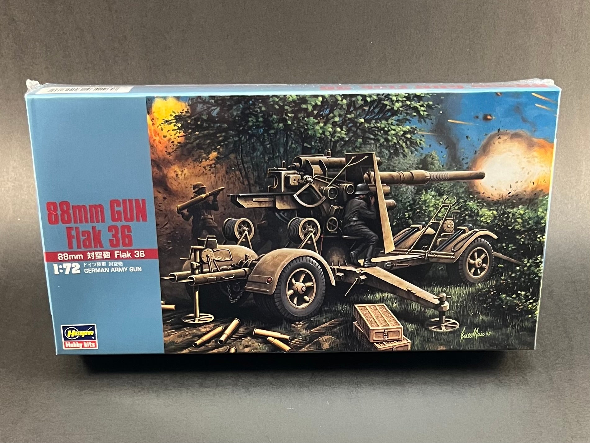 Hasegawa Model Kit MT38 1:72 Scale 88MM Gun Flak 36 – Plutonium Garage