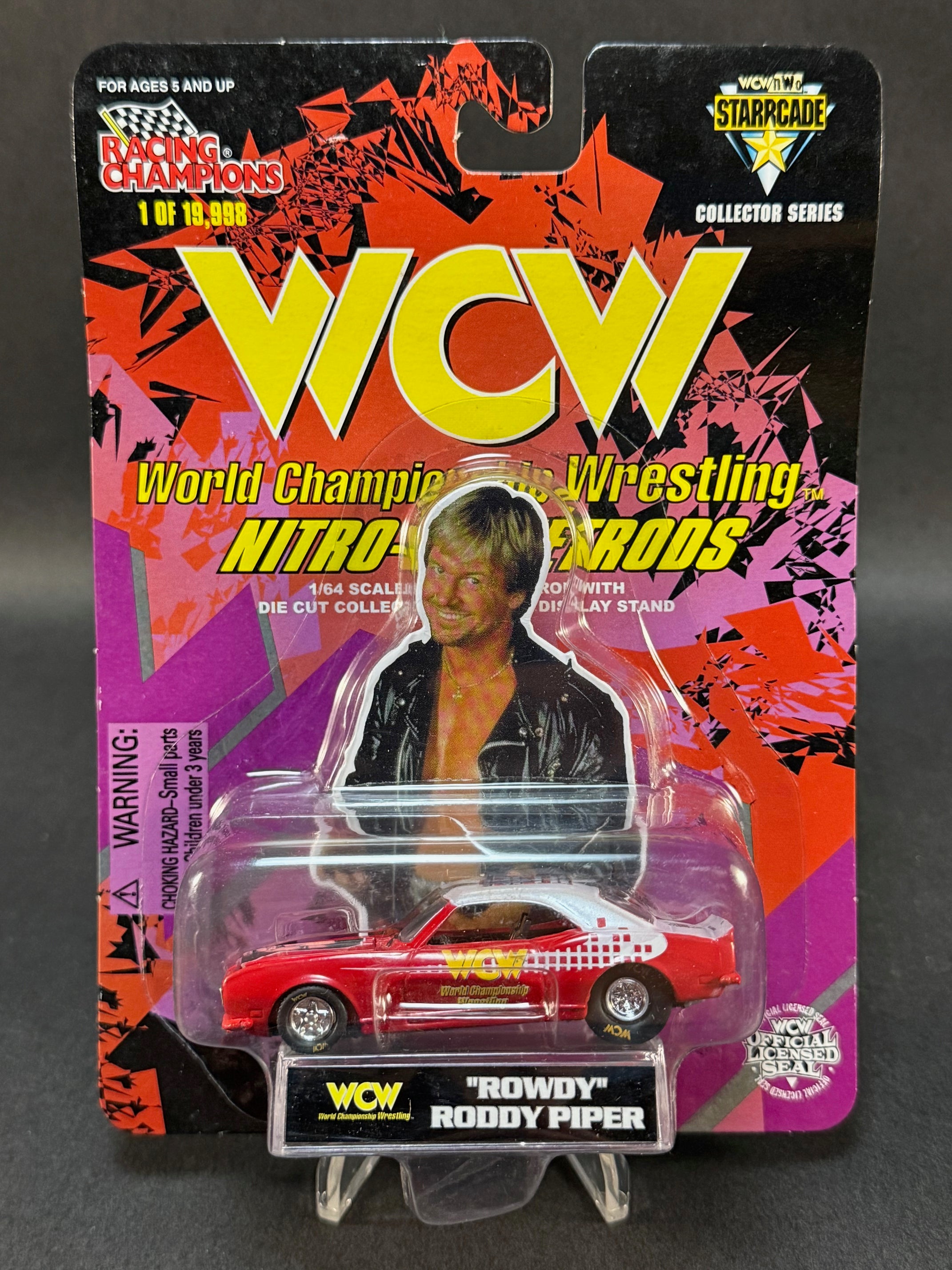 1998 Racing Champions WCW Nitro StreetRods Starrcade "Rowdy" Roddy Pip ...