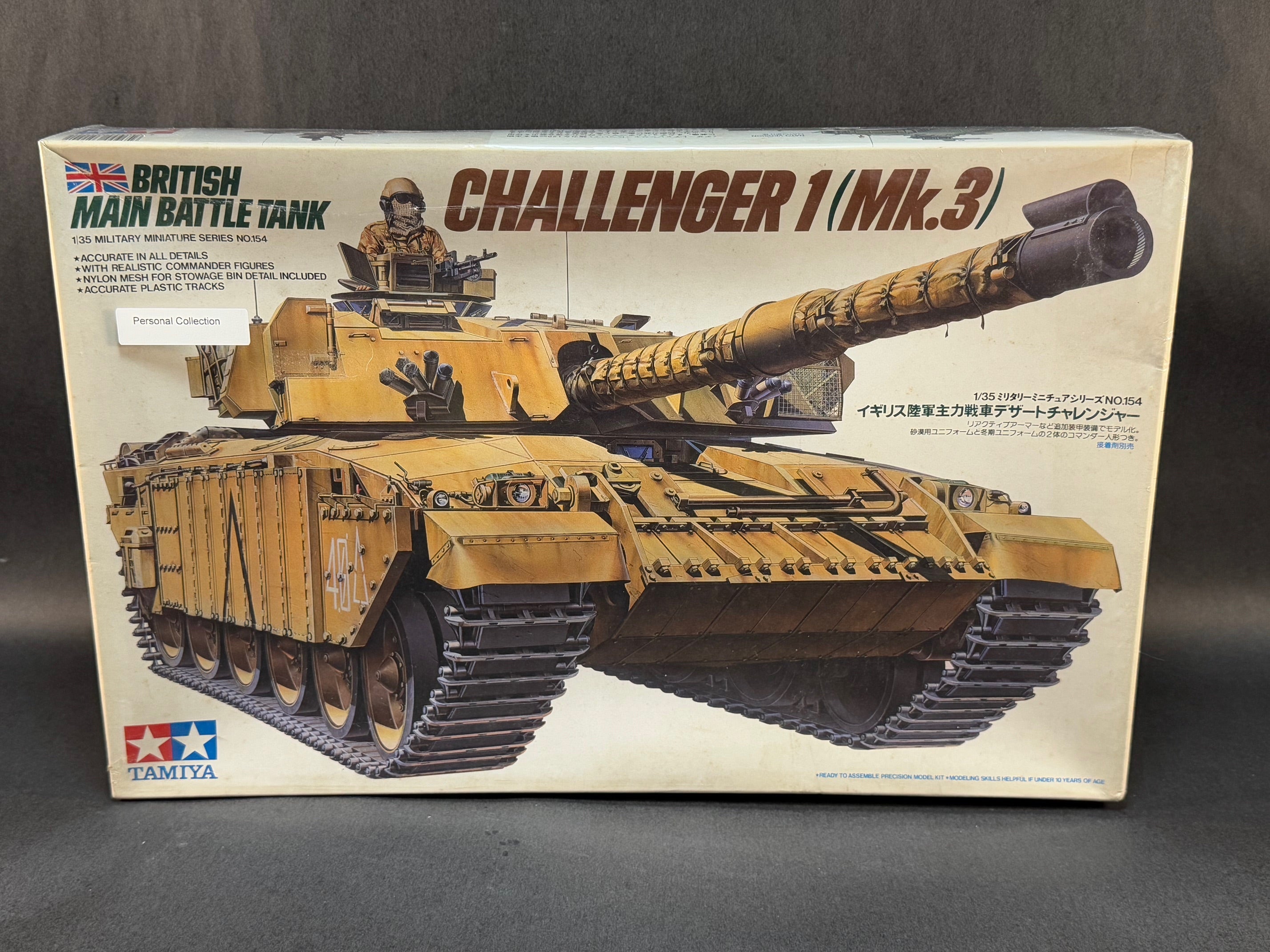 Tamiya Model Kit 35154 1:35 Scale Challenger 1 (Mk.3) British Main Bat ...