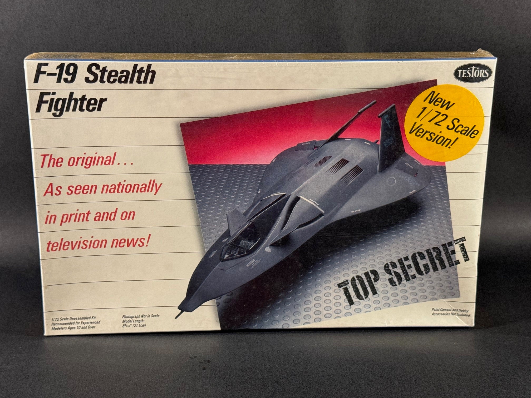 Italeri Testors Model Kit 575 1:72 Scale F-19 Stealth Fighter ...