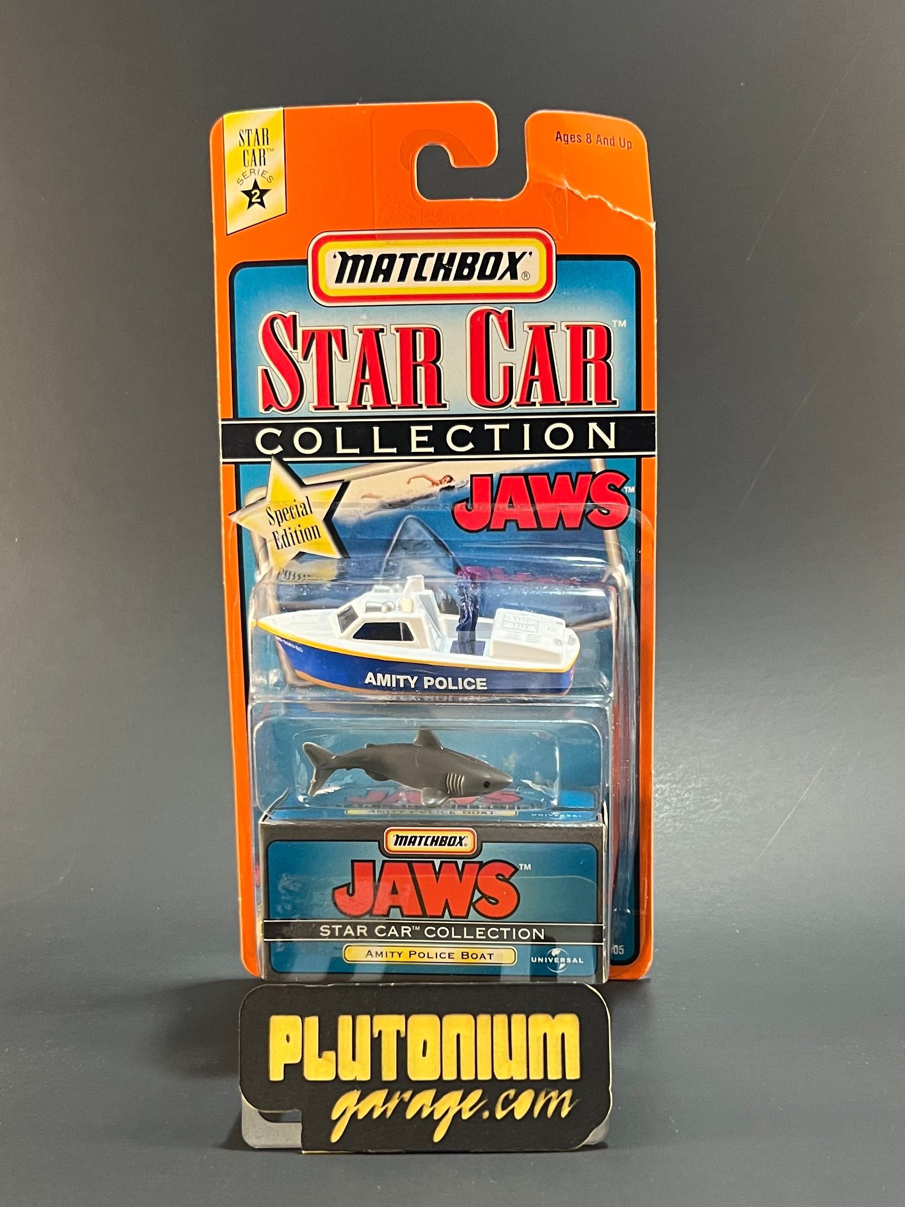 Matchbox Star Car Collection Series 2 Jaws Amity Police Boat ...